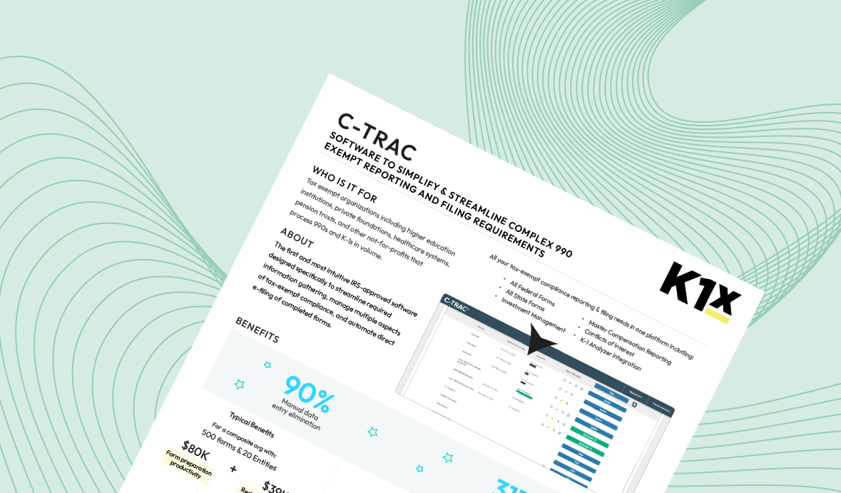 C-TRAC: Software to Simplify & Streamline Complex 990 Exempt Reporting ...