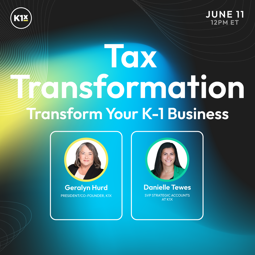 Tax Transformation – Transform Your K-1 Business